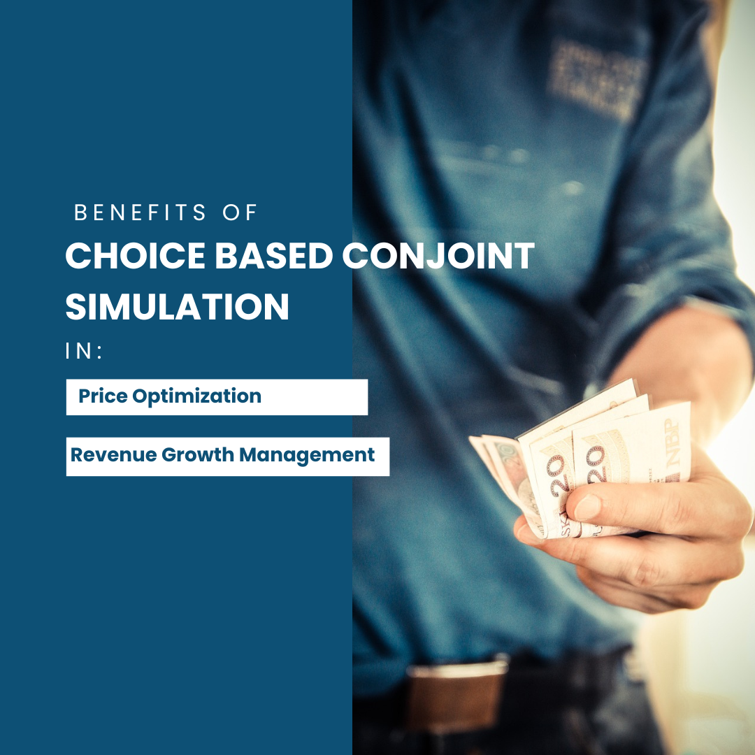 Choice Based Conjoint simulation in Price optimization and RGM.
